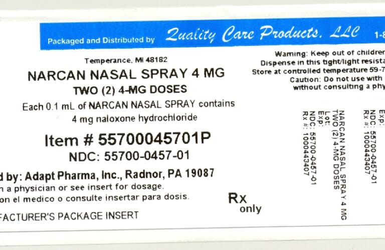 NARCAN | Healthgrades | (naloxone hydrochloride spray)