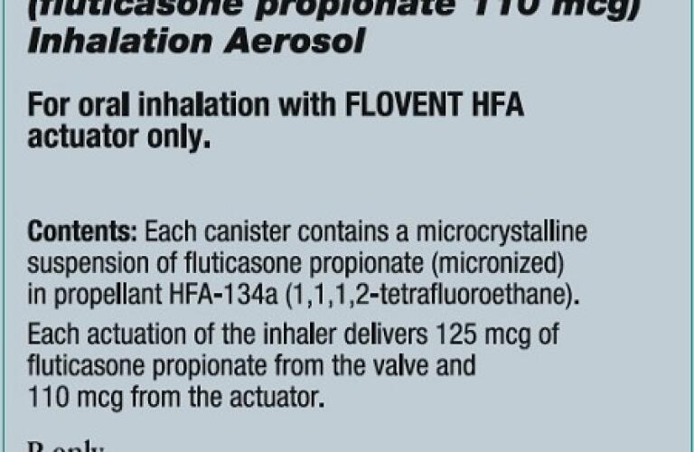 FLOVENT HFA | Healthgrades | (fluticasone propionate aerosol, metered)