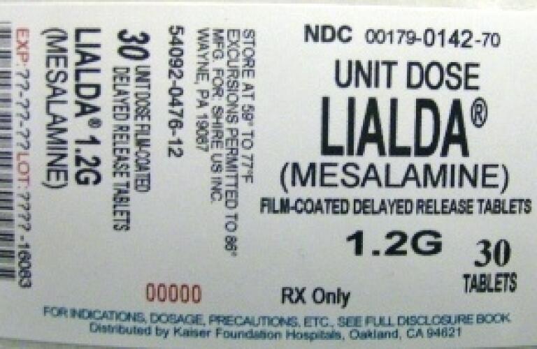Lialda | Healthgrades | (mesalamine tablet, delayed release)